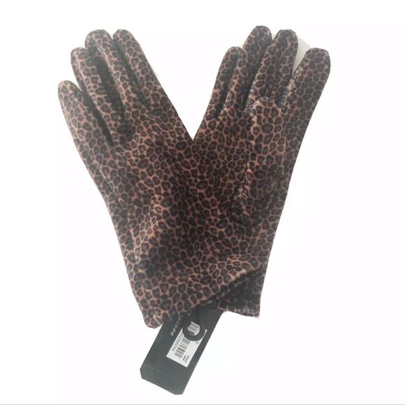 Cejon | Accessories | Cejon Velvet Gloves Leopard Thin Fleece Lining ...